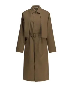 Auralee Belted Layered Coat