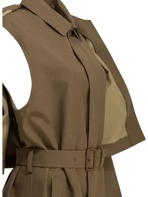 Auralee Belted Layered Coat