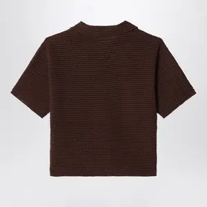 Auralee Open-knit Polo Shirt