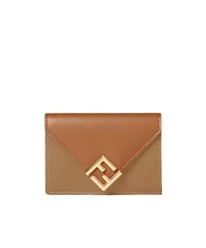 Fendi Gold Tone Wallets For Women