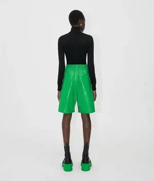 Bottega Veneta Knee-length Leather Shorts