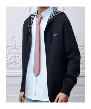 Dior Hooded Sweatshirt With Oblique Jacquard