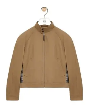 Loewe High Neck Jacket With Anagram Embroidery