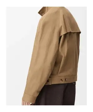 Loewe High Neck Jacket With Anagram Embroidery