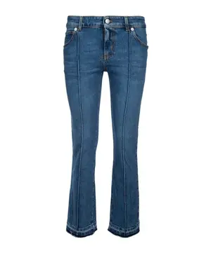 Alexander Mcqueen Belted Jeans For Women