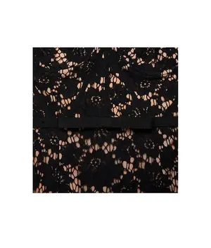 SELF-PORTRAIT Fine Lace Midi Dress With Detachable Belt
