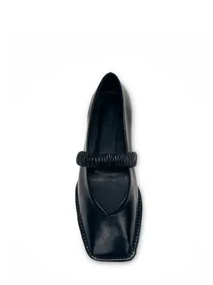 ALOHAS Lautan Square-toe Ballet Flats - Black