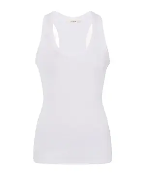 THE ROW Cendrea Ribbed Racerback Tank Top