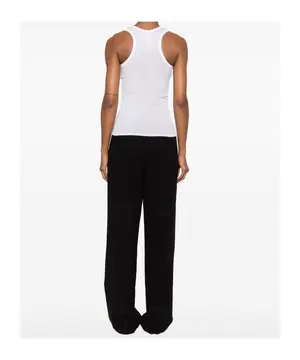 THE ROW Cendrea Ribbed Racerback Tank Top - White