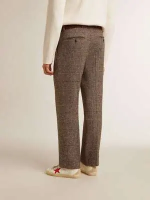 GOLDEN GOOSE Mario Checked Tailored Trousers