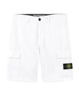 Stone Island Regular Fit Cargo Bermuda Shorts - Sky Blue