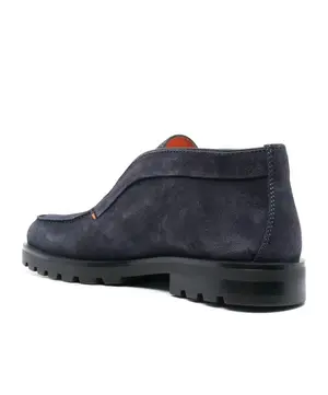 Santoni Detroit Rock Suede Boots - Blue