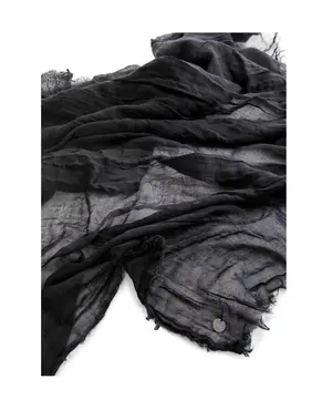ANN DEMEULEMEESTER Wrinkled Transparent Scarf