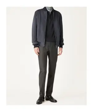 Loro Piana Short-sleeved Polo Shirt - Navy Blue