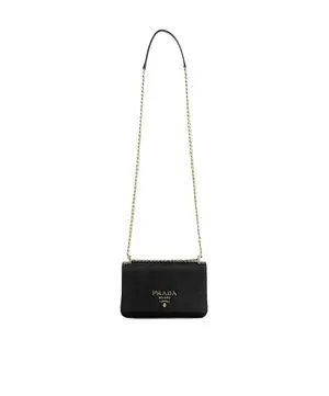 Prada Logo Shoulder Bag With Chain Strap