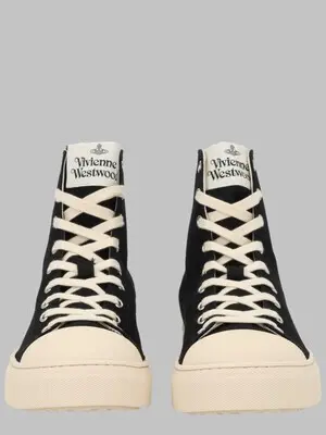 VIVIENNE WESTWOOD High Top Lace-up Sneakers - Black