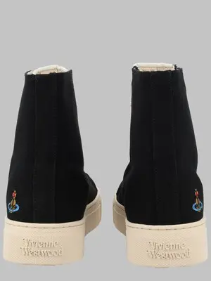 VIVIENNE WESTWOOD High Top Lace-up Sneakers - Black