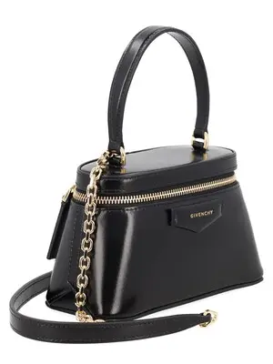 Givenchy Antigona" Vanity Bag In Box Leather - Black