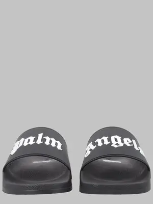 Palm Angels Logo Slides - Black