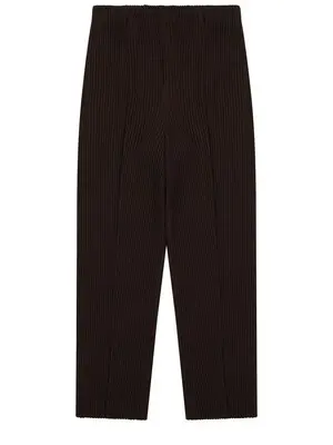 Issey Miyake Homme Plissé Pleated Tuxedo Trousers