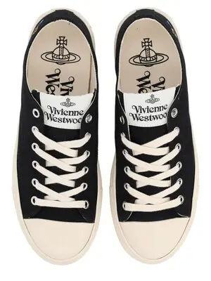 VIVIENNE WESTWOOD Low Top Plimsoll Sneakers - Black