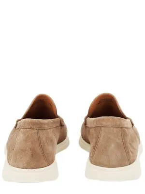 BOSS Suede Mocassino With Logo