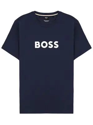 BOSS T-shirt Con Logo - Blue