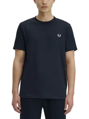 Fred Perry T-shirt "ringer" Con Logo - Blue