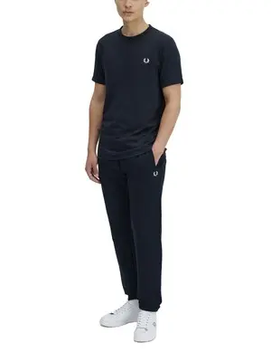 Fred Perry T-shirt "ringer" Con Logo - Blue