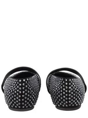 Givenchy Ballerina Sliced Square Flats - Black