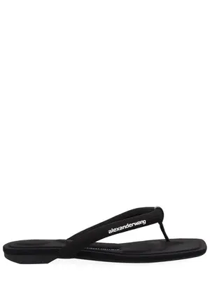 Alexander Wang Jenna Tubular" Thong Sandals - Black