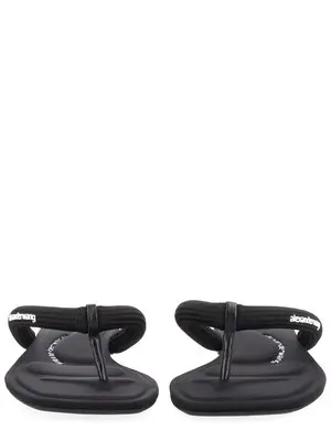 Alexander Wang Jenna Tubular" Thong Sandals - Black