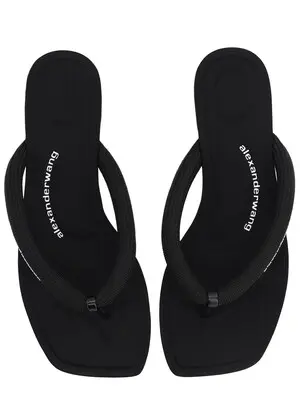 Alexander Wang Jenna Tubular" Thong Sandals - Black