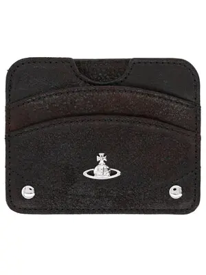 VIVIENNE WESTWOOD Portacarte Half Moon Cardholder - Brown