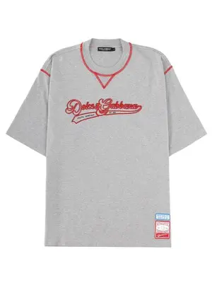Dolce & Gabbana T-shirt Con Logo Ricamato