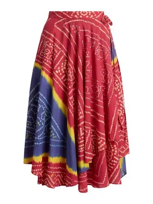 Polo Ralph Lauren Printed Wrap Skirt