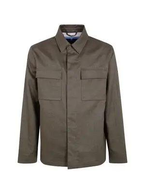 PEOPLE OF SHIBUYA Linen Overshirt - Green