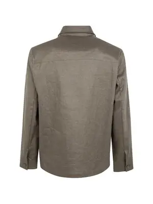PEOPLE OF SHIBUYA Linen Overshirt - Green