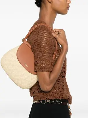 Loewe Pescador Medium Raffia Handbag - Beige