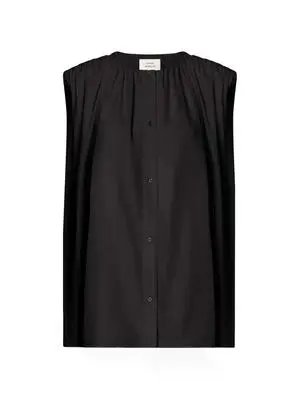 Loulou De Saison Crewneck Top With Button Fastening
