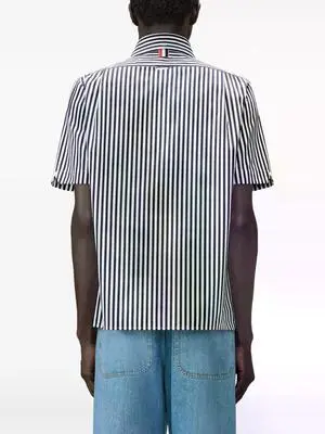 Thom Browne Sailboat-embroidered Striped Shirt