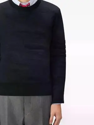 Thom Browne 4-bar Ottoman-stitch Sweatshirt