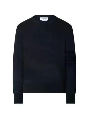 Thom Browne 4-bar Ottoman-stitch Sweatshirt - Blue