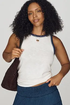 PILCRO Austin Racerback Tank Top - Blue