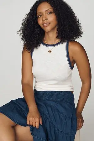 PILCRO Austin Racerback Tank Top - Blue