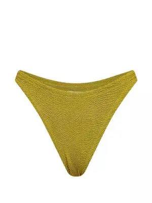 MC2 SAINT BARTH Naomi Crinkle-effect Bikini Bottoms - Green