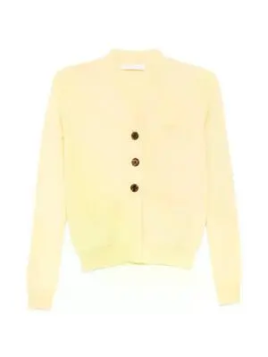 Chloé Light V-neck Patch Pocket Cardigan