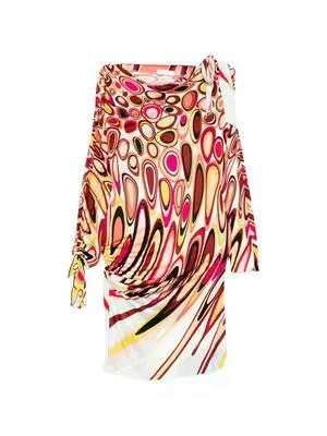 Emilio Pucci Abstract Print Midi Dress - Pink
