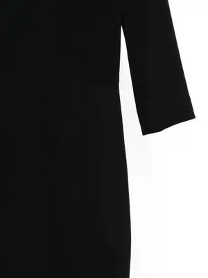 Dolce & Gabbana V-neck Long Sleeve Midi Dress