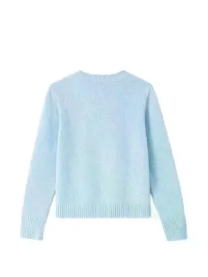 GANNI Graphic Print Wool Blend Sweater